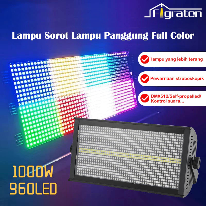 Jual Lampu Sorot Lampu Panggung RGB Full Color 960 LED Penuh Warna ...