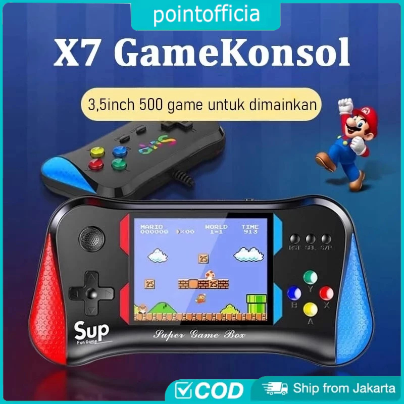 Jual 500 in 1 X7M GameBoy Tanding Layar HD 3.5 Inci Portable Dual Konsol Stick Konsol Konsol ...