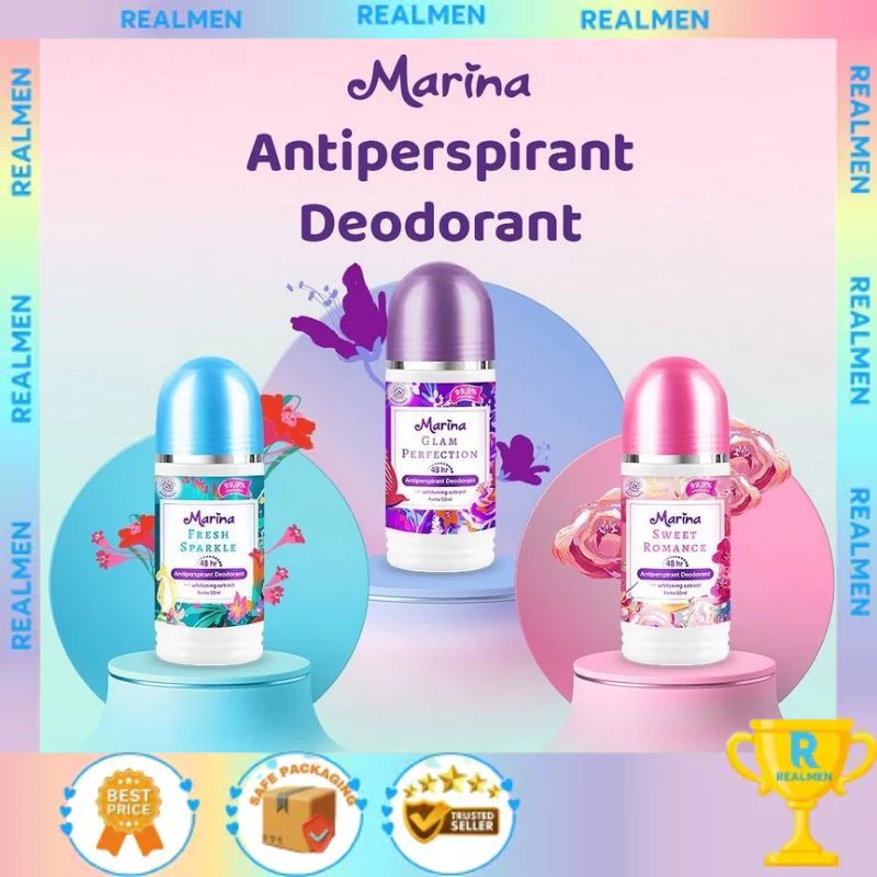 Jual Marina Deodorant Roll On Anti Perspirant Series 50 ml | Shopee ...
