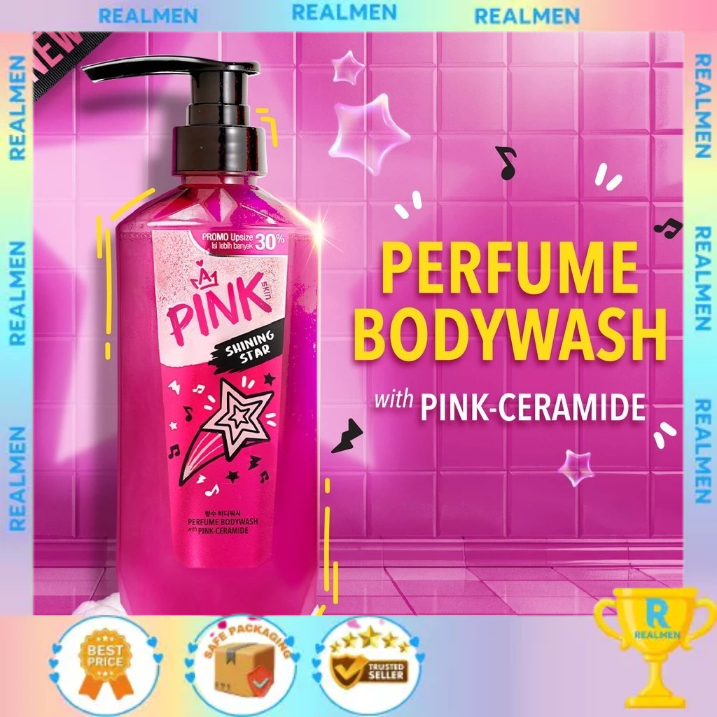 Jual Pink Skin Perfume Body Wash Shinning Star 468ml | Sabun Mandi Pink ...