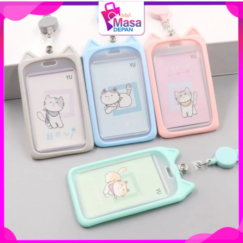 Jual MMD Name Tag Lanyard Gantungan Kartu Motif Kucing Kelinci Akses ...