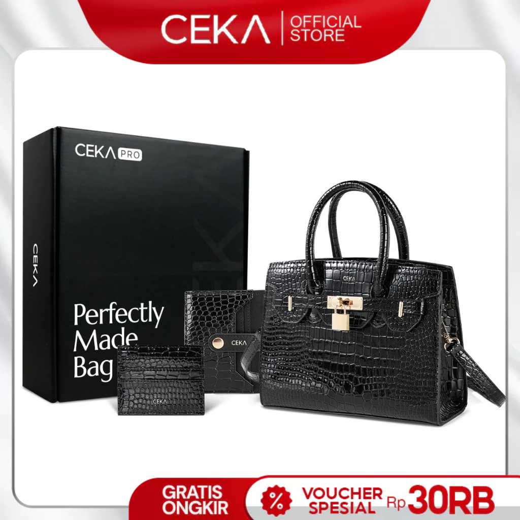 Jual [FREE BOX] CEKA PRO Tas Wanita Niki Gift Set Tas Selempang Wanita ...