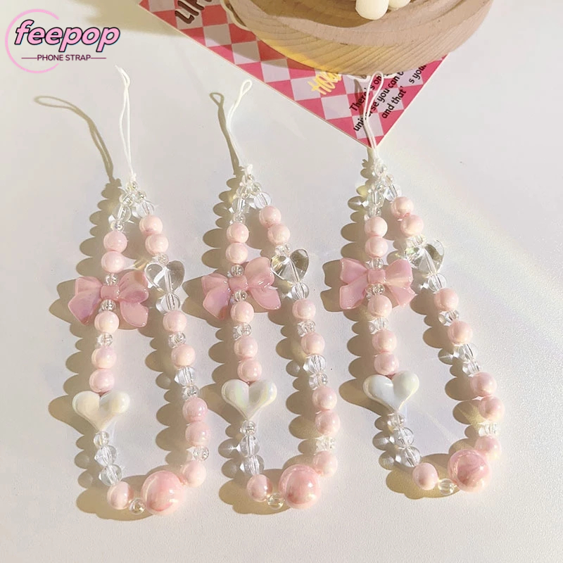 Jual Phone Strap Kupu-kupu Lanyard Gantungan Hp Manik Manik / Gantungan ...