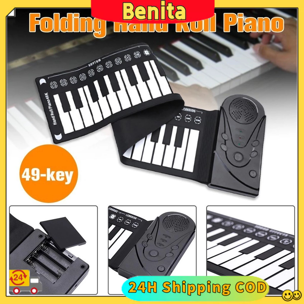 Jual 【24H COD】 88/49 Keys Piano Keyboard Portable Lipat Silikon ...