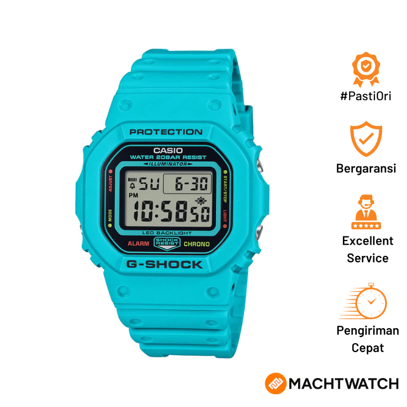 Jual Jam Tangan Pria Casio G-Shock DW-5600EP-2JF Energy Pack Series Digital Dial Blue Resin Band ...