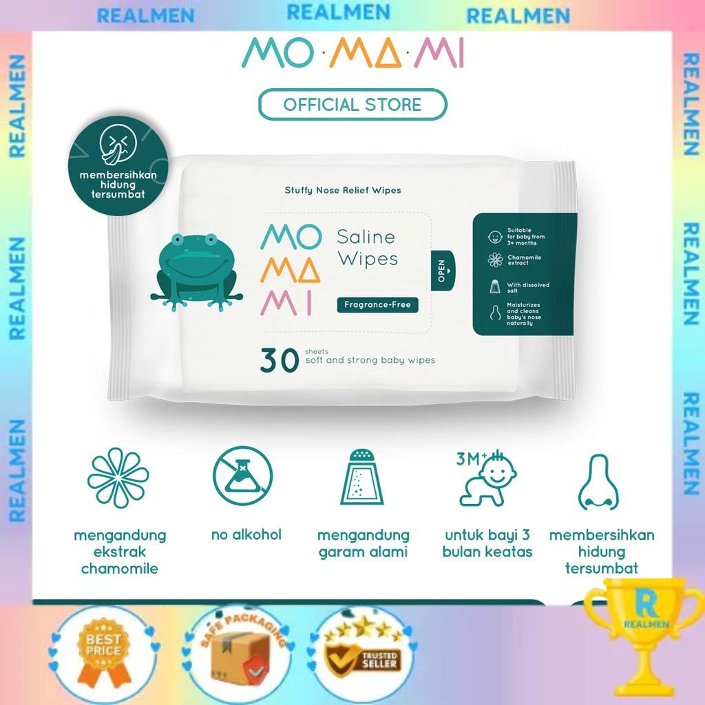 Jual (RM) MOMAMI TISU BASAH - TISSUE - ANTIBACTERIAL WIPES 10S & 60S ...
