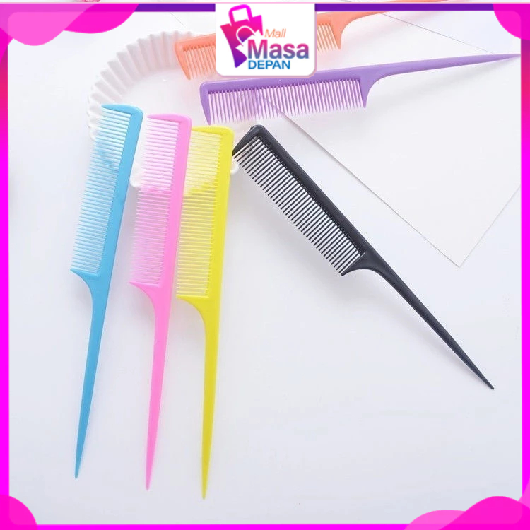 Jual MMD Sisir Sasak Plastik Polos Warna Warni Sederhana Sisir Rambut ...