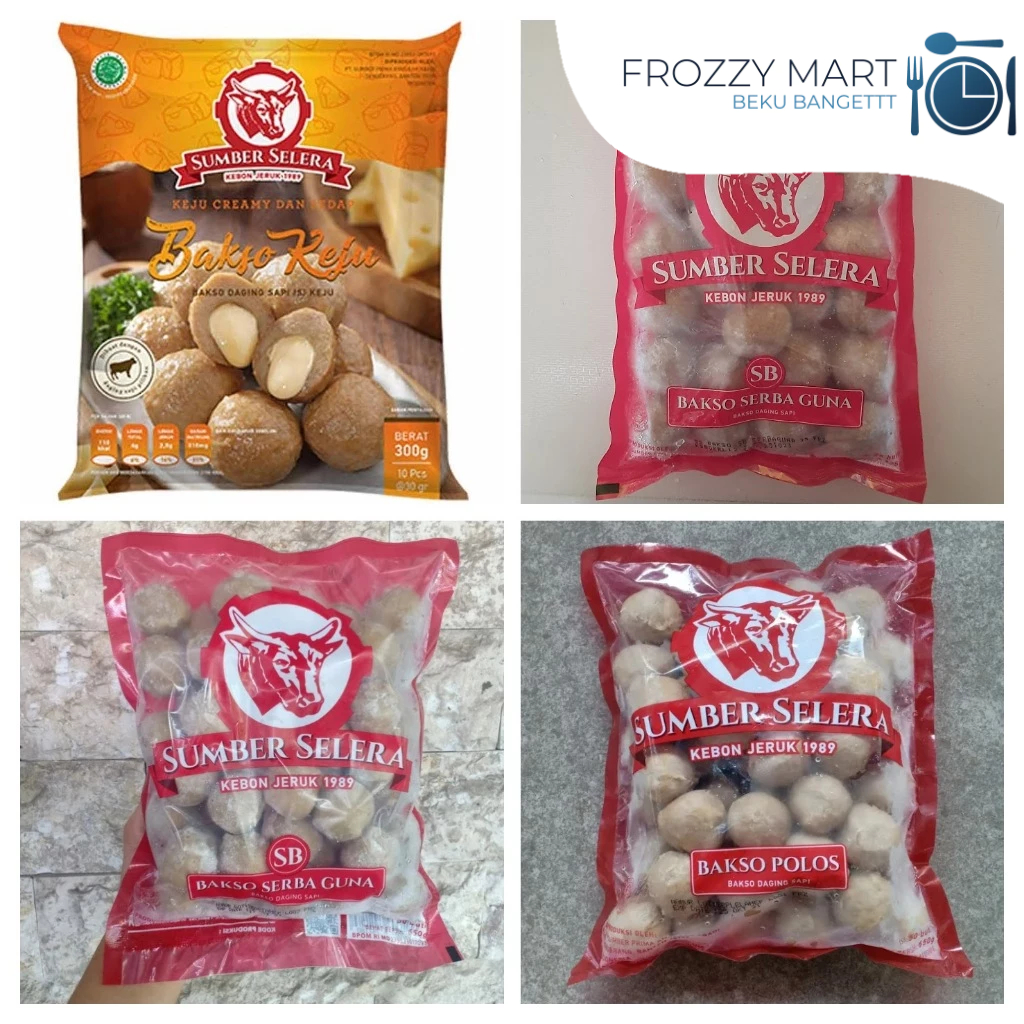 Jual Bakso Sapi Sumber Selera Series | Keju, Polos, Serbaguna | Isi 10, 25, 50 | Shopee Indonesia