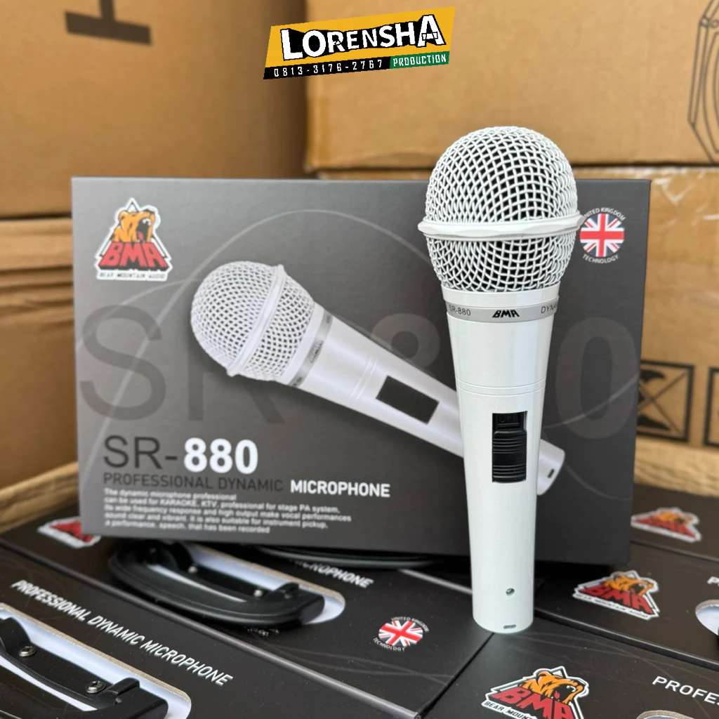 Jual Mic Kabel BMA SR880 Professional Dynamic Microphone | Shopee Indonesia