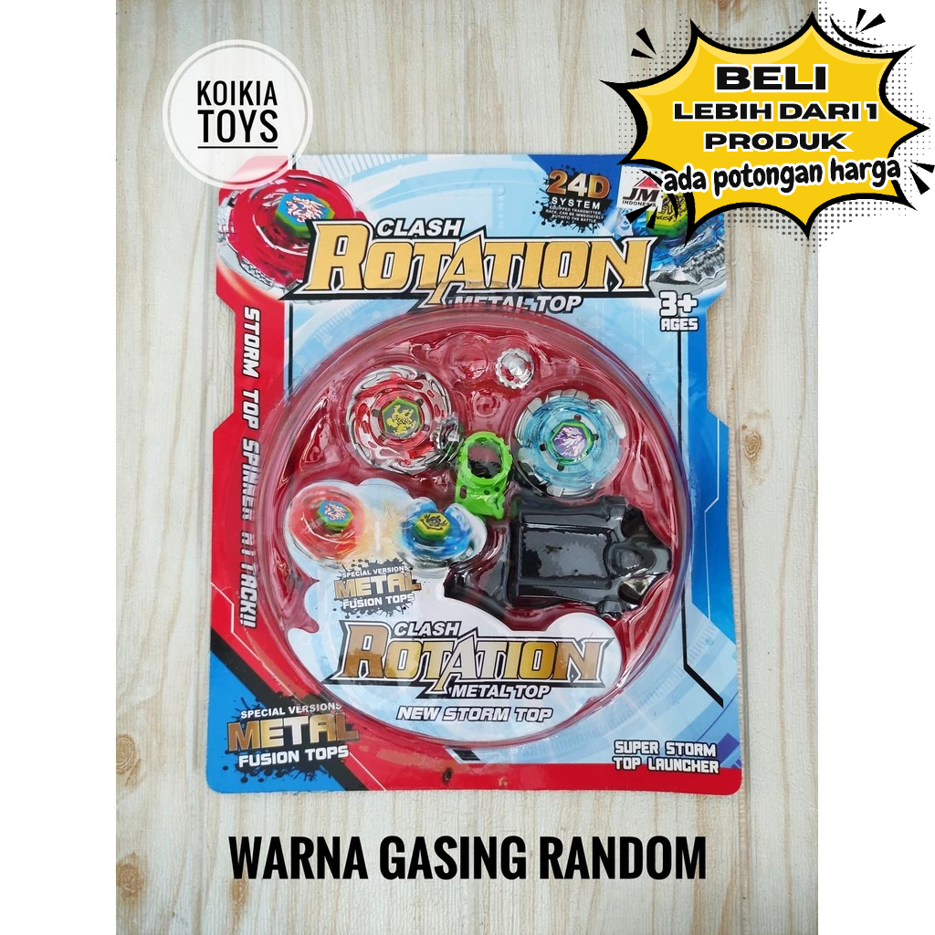 Jual Mainan anak gasing petarung dengan arena isi 2 gasing komplit set ...