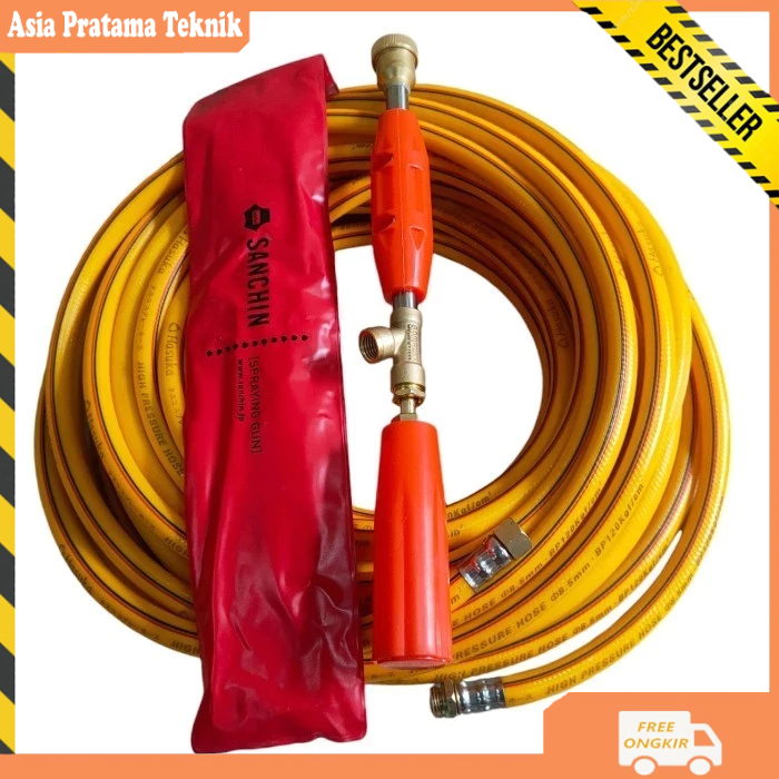Jual PAKET SELANG 10 METER steam kompresor +stik steam cuci motor mobil ...