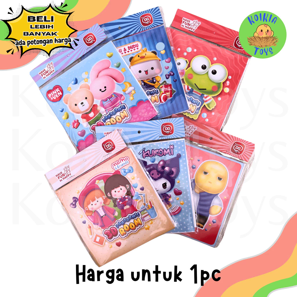 Jual Paper doll 3d room miniatur rumah kertas DIY puzzle ruang bangunan ...