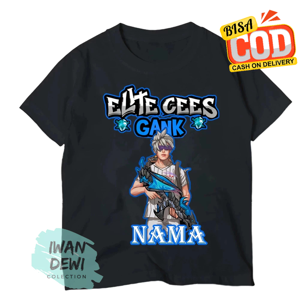 Jual Baju Kaos Anak Free Fireee Freefire FF Elite Cees Murah Usia 3-10 Tahun - Kaos Gaming FF ...