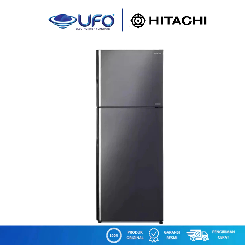 Jual Hitachi Kulkas 2 Pintu Inverter Stylish Deluxe Lemari Es 443 Liter RVX48PGD9-BBK | Shopee ...