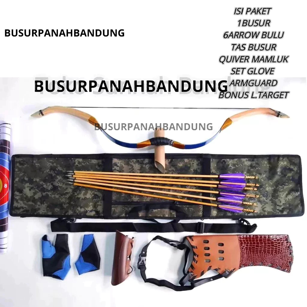 Jual Paket Xtra Busur Tradisional Model Kaiyyuan 17 s/d 35 Lbs STANDARD ...