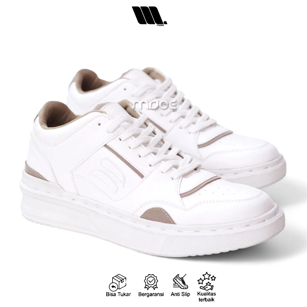 Jual Sepatu Sneakers Putih Fashion Pria – Ringan, Keren, dan Nyaman ...