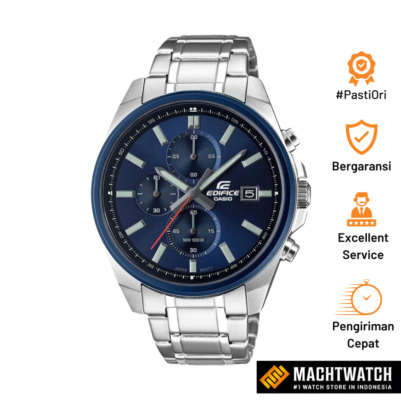Jual Jam Tangan Pria Casio Edifice EFV-610DB-2AVUDF Chronograph Men ...