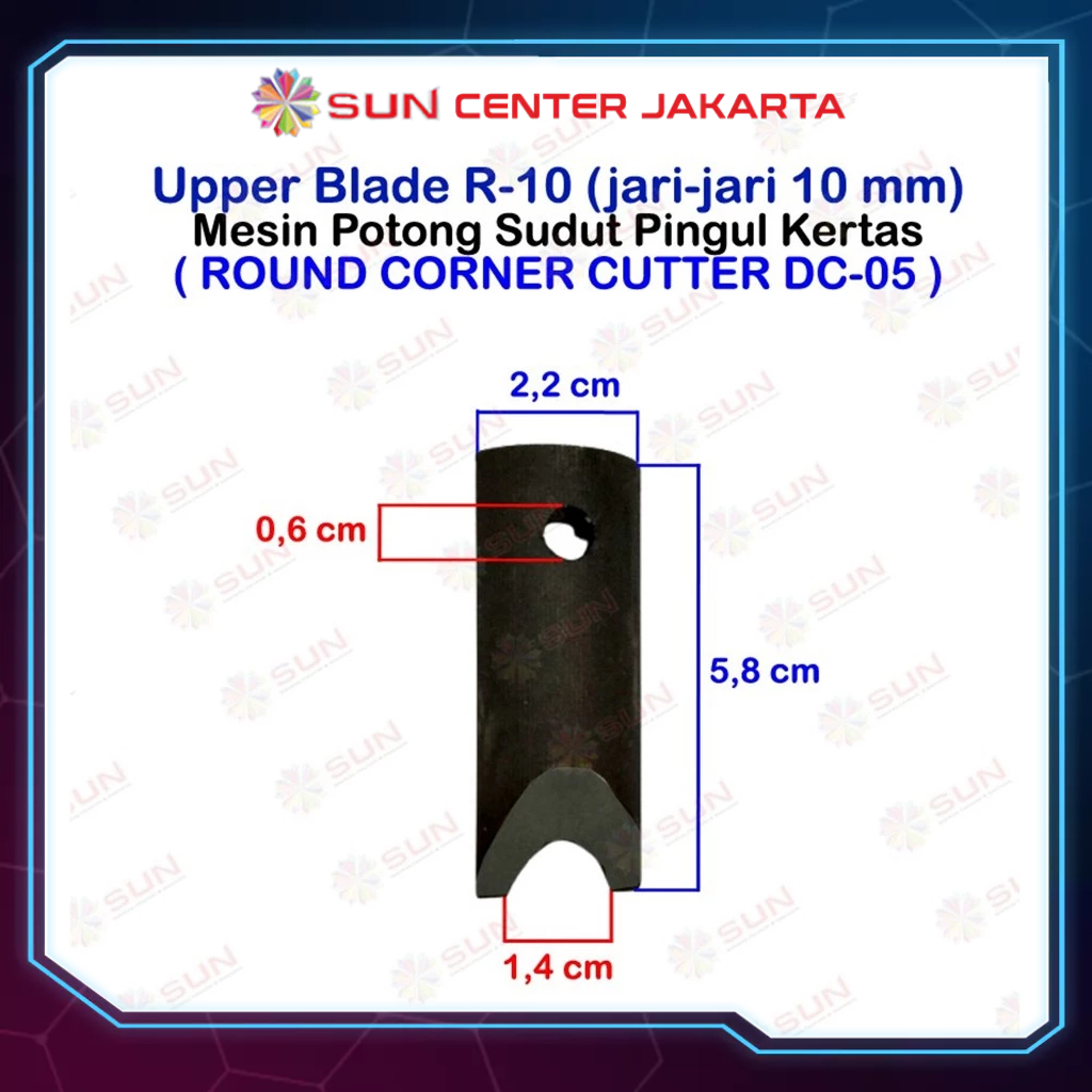 Jual Upper Blade R10 - Part Mesin Pingul Alat Potong Sudut Kertas ...