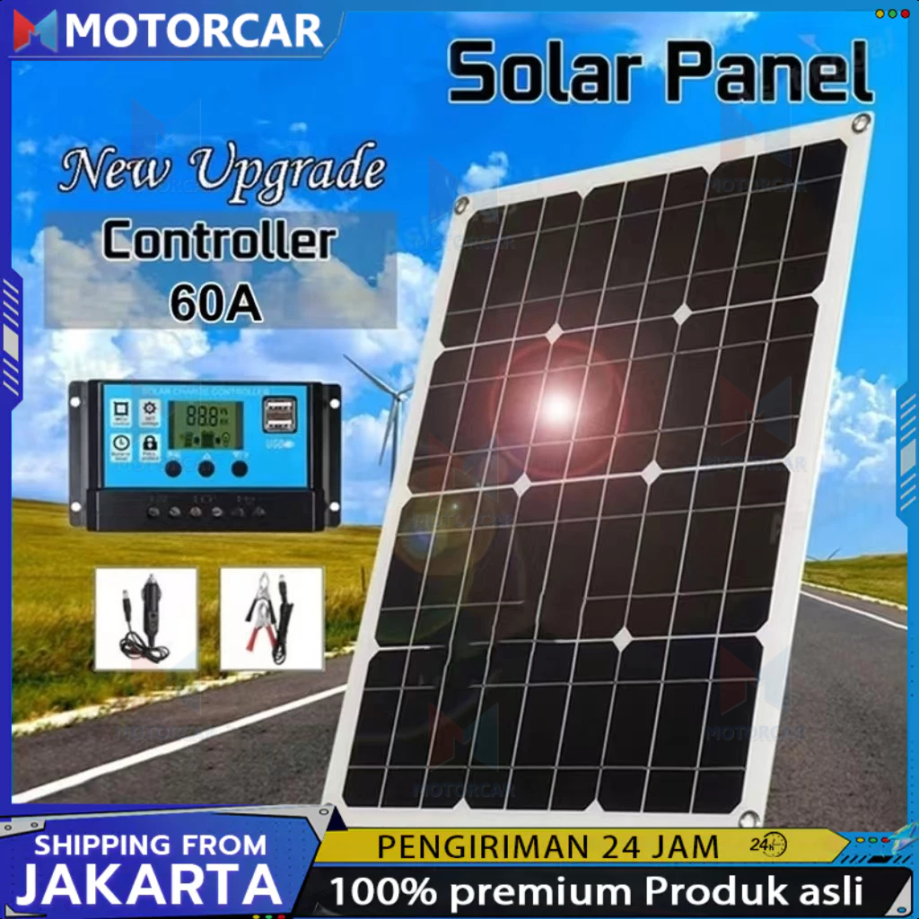 Jual 100W SOLAR PANEL PANEL SURYA PEMBANGKIT LISTRIK TENAGA SURYA 60W SOLAR PANEL PANEL SOLAR ...