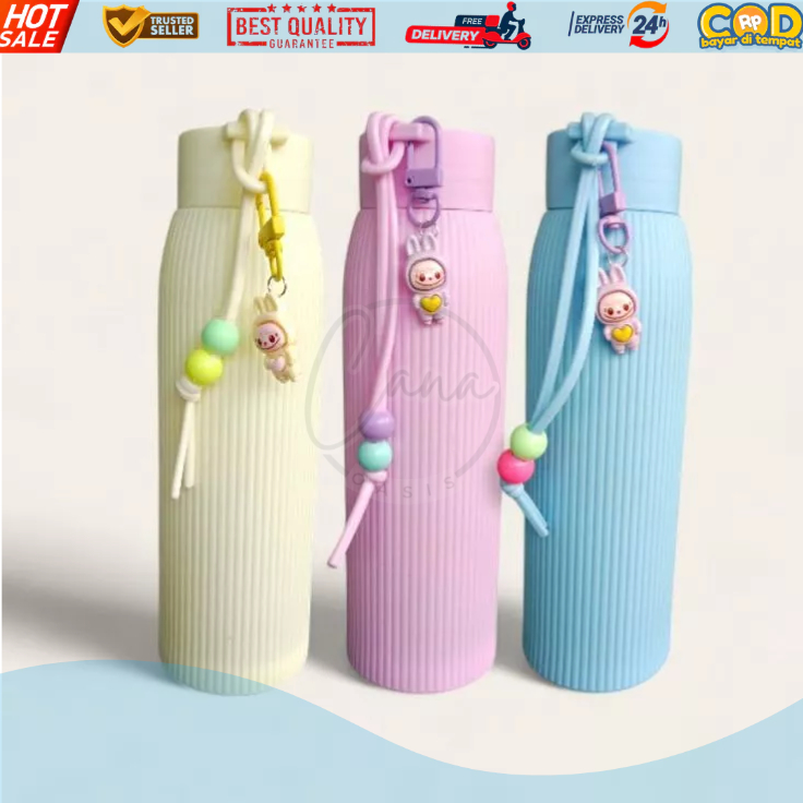Jual CANA BOTOL MINUM KOREA BAHAN KACA WARNA PASTEL MACAROON SOUVENIR ...