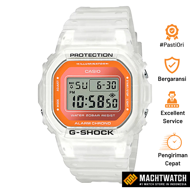 Jual Jam Tangan Pria Casio G-Shock DW-5600LS-7DR Color Skeleton Series ...