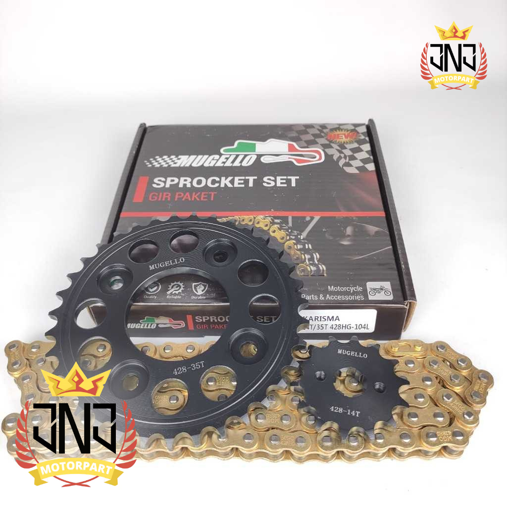 Jual GEAR PAKET BAJA HONDA KARISMA / SUPRA X 125 / KIRANA PNP REVO OLD ...