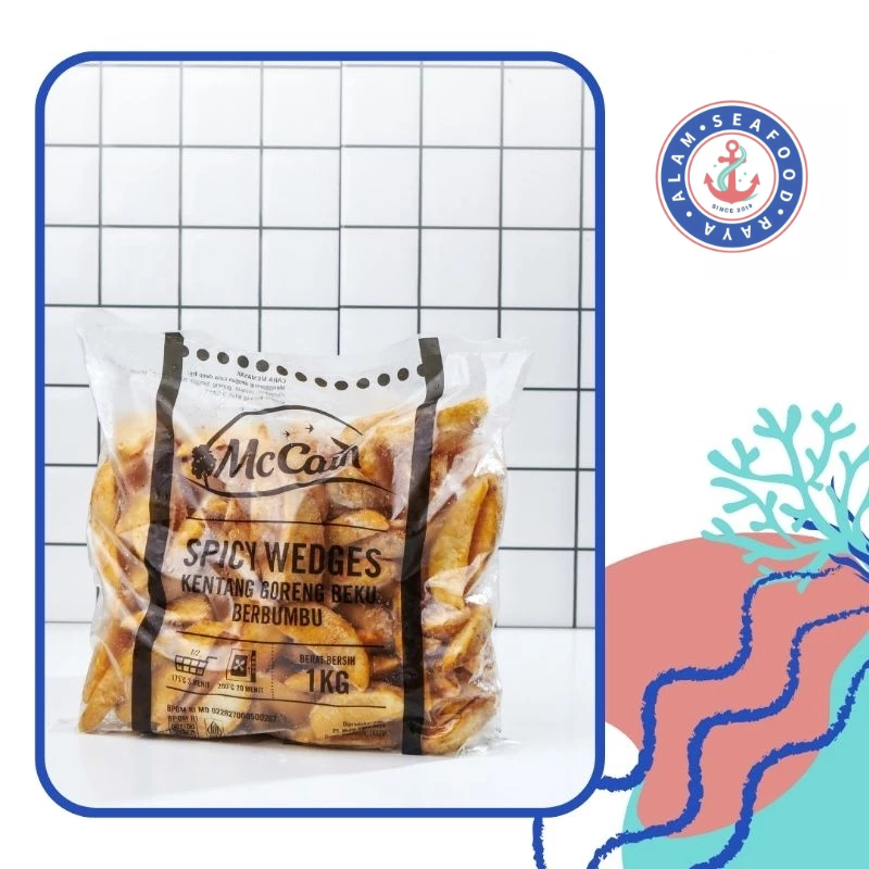 Jual Mc Cain Mccain Spicy Wedges/ Potato Wedges Berbumbu | Shopee Indonesia