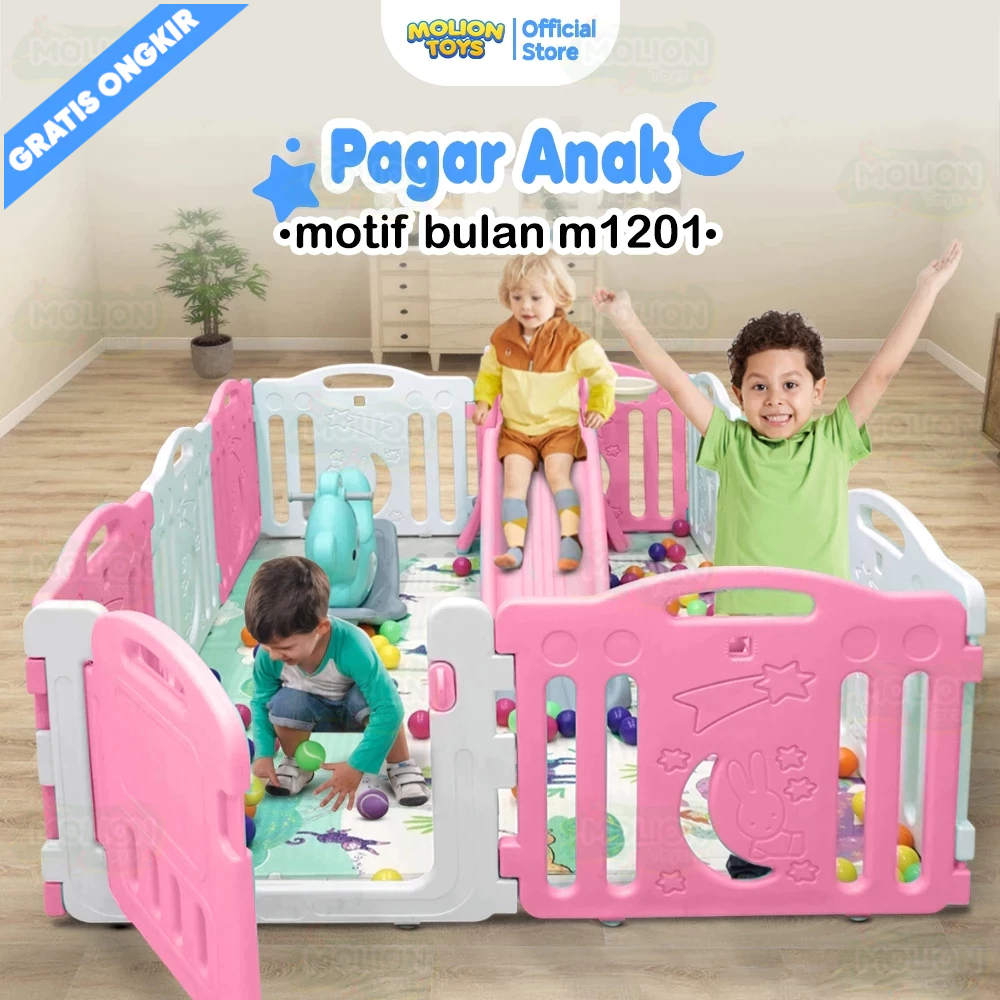 Jual Pagar Bayi HDPE MOLION TOYS M1201 – Baby Fence Karakter Bulan ...