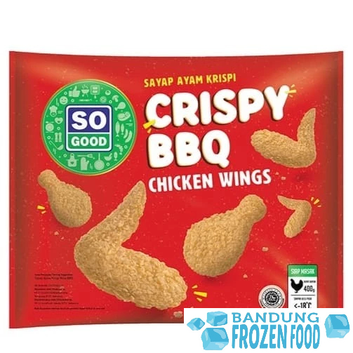 Jual SO GOOD CRISPY BBQ CHICKEN WINGS 400 GR | Shopee Indonesia
