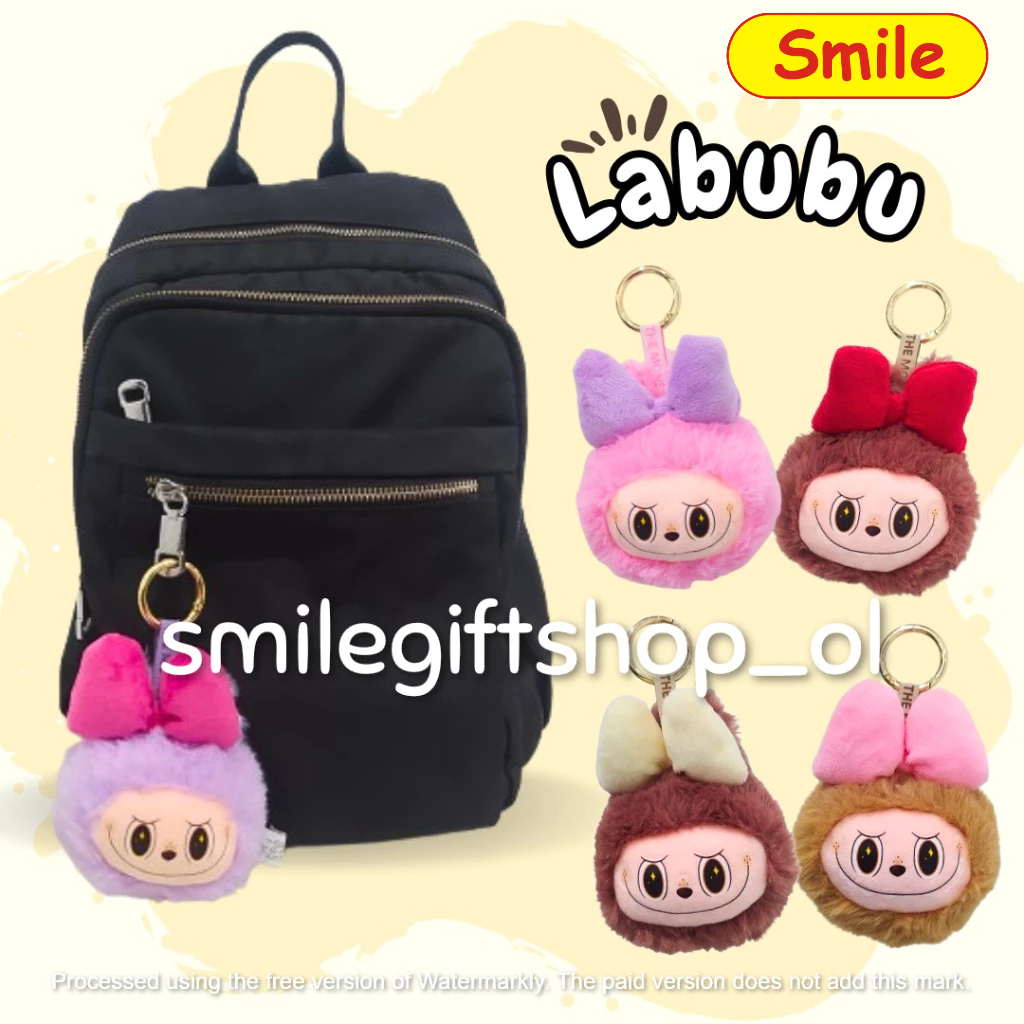 Jual Gantungan Kunci Keychain Boneka Kepala Labubu Pita The Monster ...