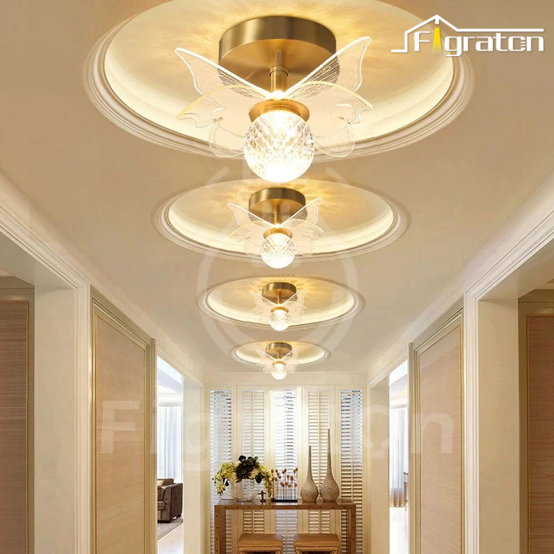 Jual Lampu Gantung Kristal Lampu Hias Dekorasi Kupu kupu Akrilik Lampu ...