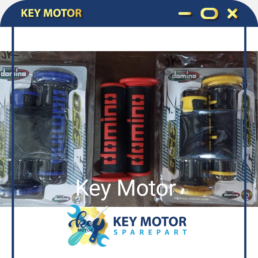 Jual Hanvat Handgrip Hand Grip Full Karet Domino Kuning - Biru - Merah ...