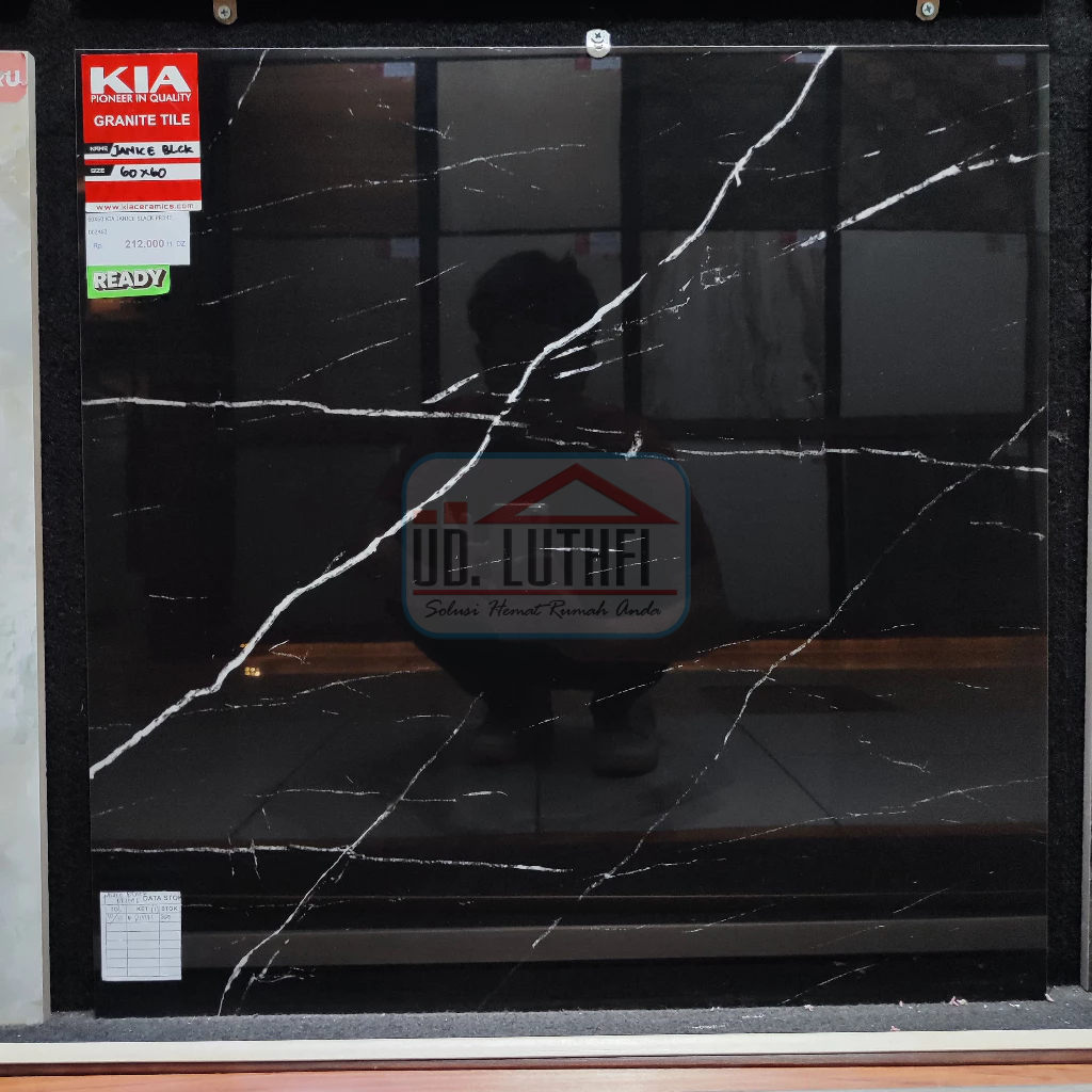 Jual Granit Lantai Halus Glazed Polish 60x60 KIA Janice Black / Baccara ...