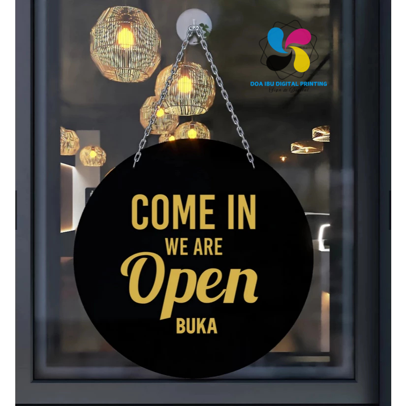 Jual OPEN CLOSE SING BOARD AKRILIK | BOLAK BALIK | Acrylic Signage Open ...