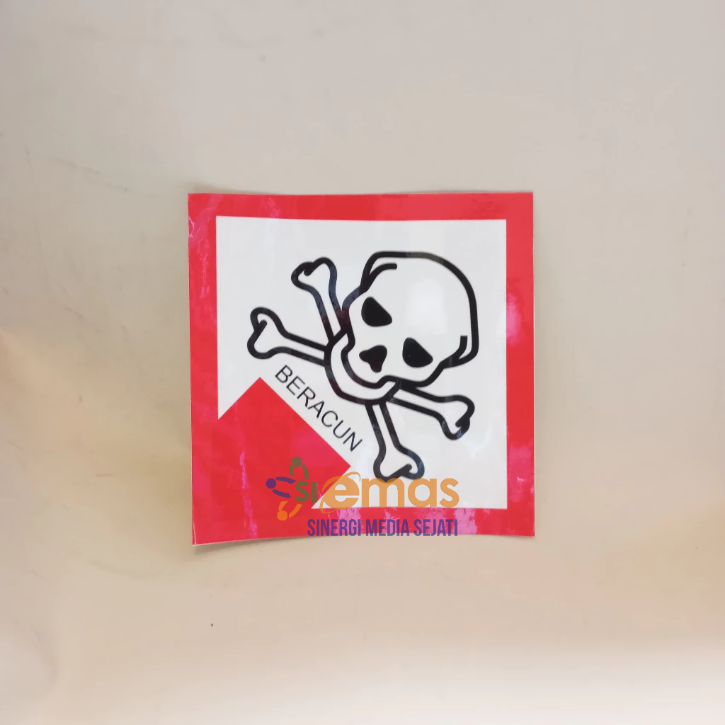 Jual Stiker Beracun | Stiker Simbol Limbah B3 | Sticker Hazard Symbol ...