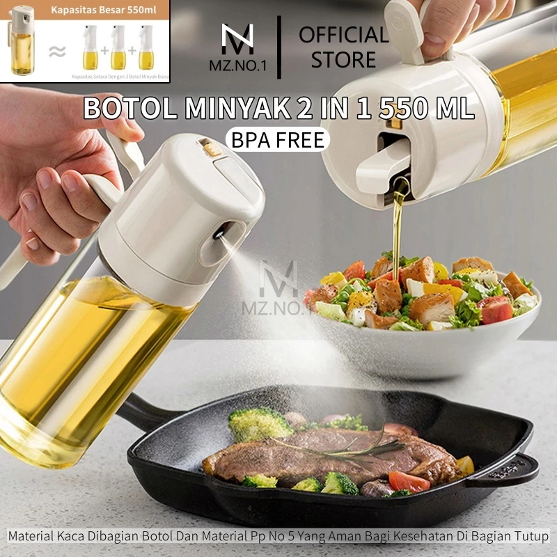 Jual 【COD】550ml Spray Minyak Tempat Minyak Minyak Goreng Botol Minyak ...