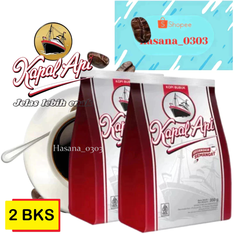 Jual kopi kapal api silver 350gr [ 2 Bungkus ] | Shopee Indonesia