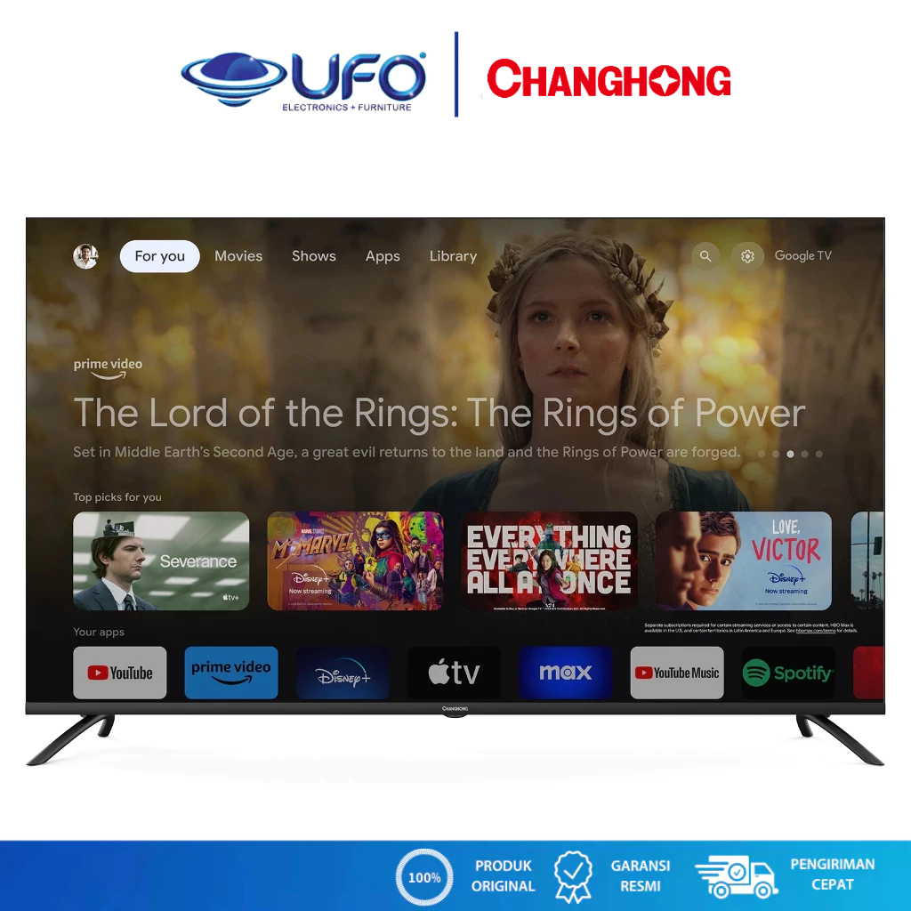 Jual Changhong 55 Inch Smart TV QLED 4K UHD U55QCN1 | Shopee Indonesia