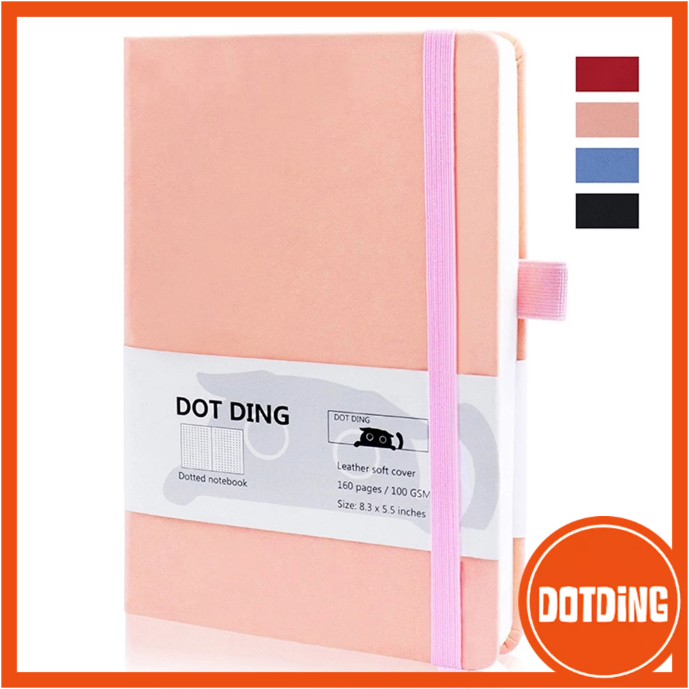 Jual [COD] Buku Catatan Bertitik A5 Sampul Lembut Kulit Kertas Tebal 100GSM 160 Halaman ...