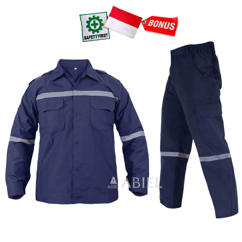 Jual (DIKIRIM DARI BANDUNG) Wearpack Safety Proyek Model Setelan Gratis ...