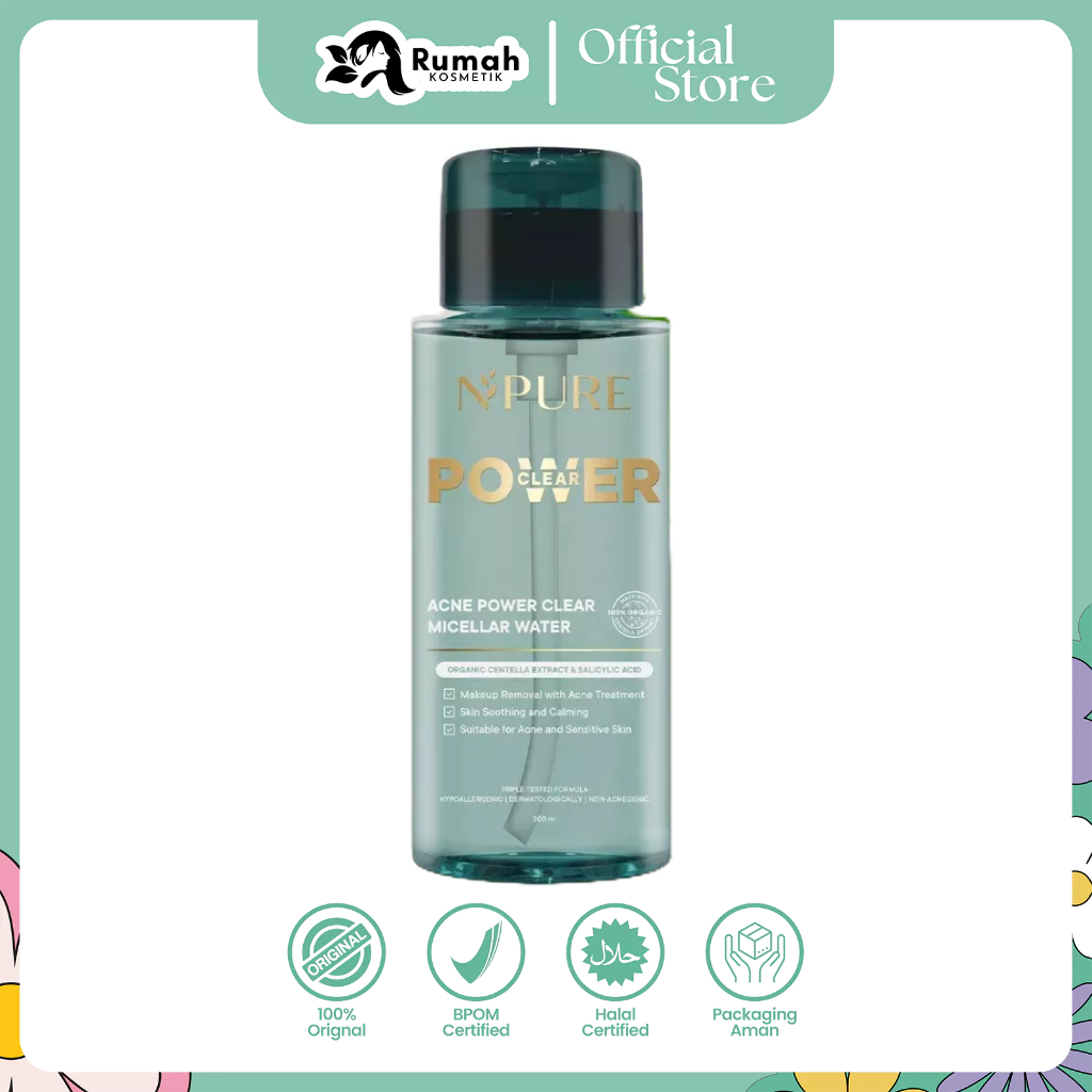 Jual NPURE ACNE POWER CLEAR MICELLAR WATER - No Alcohol & SLS Free ...
