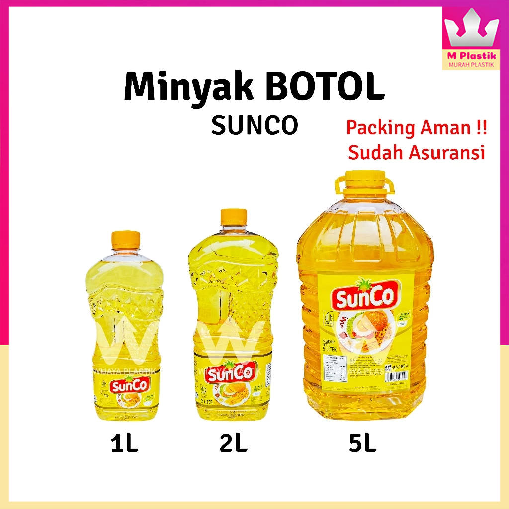 Jual Minyak BOTOL Besar [SUNCO] 1L 2L 5L --- @botol | 1 2 5 liter lt L ...