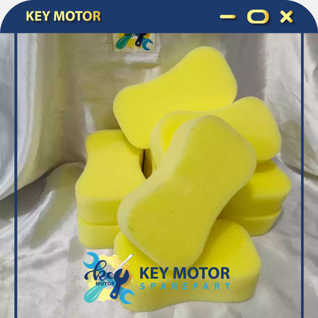 Jual Sponge Spons Busa Cuci Mobil / Motor / Piring Kuning - Foam Wash ...