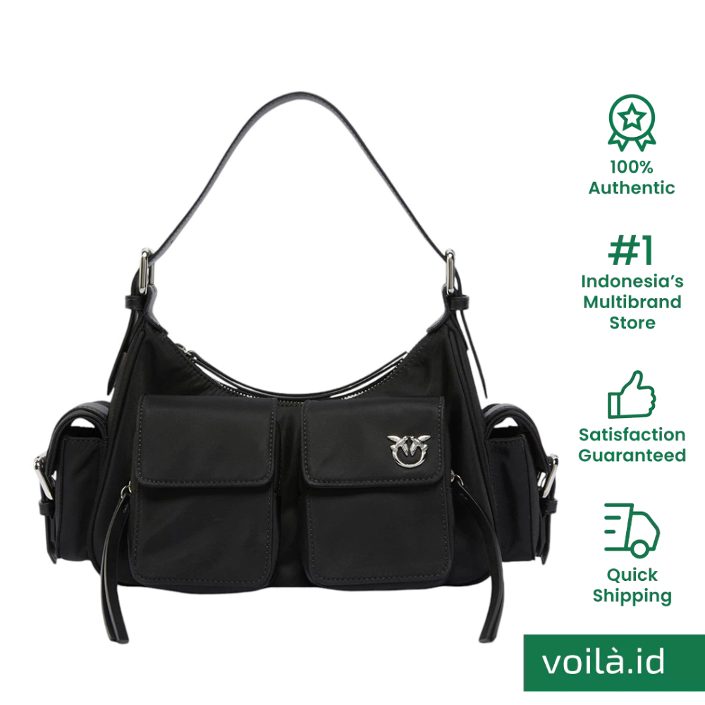 Jual Multipocket Recycled Technical Fabric Cargo Bag Black | Shopee ...