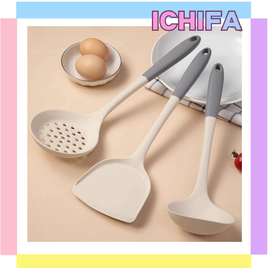 Jual ICHIFA Set Spatula Sutil Irus Silikon Premium Tahan Panas Food ...