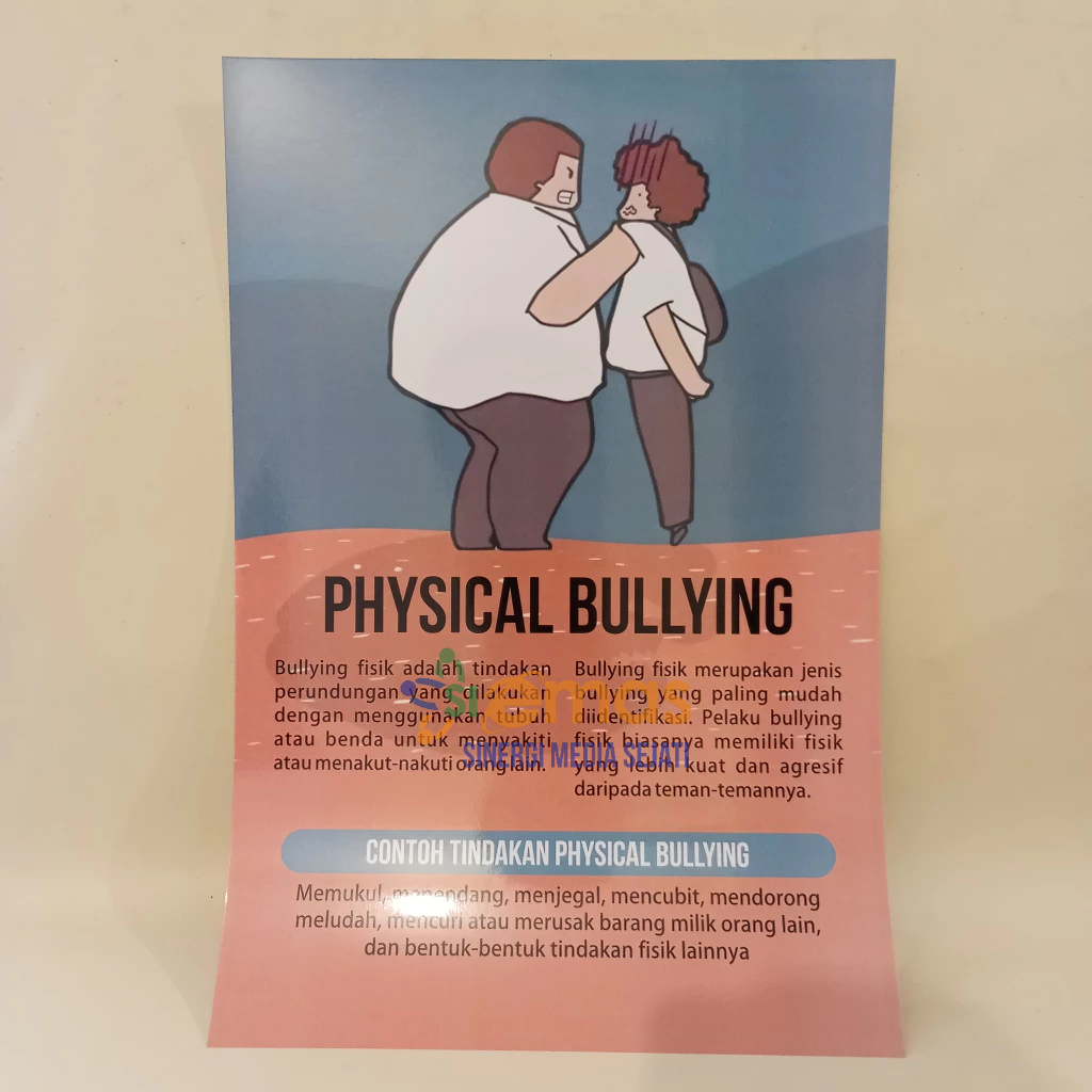 Jual Poster Physical Bullying | Poster Contoh Tindakan Physical ...