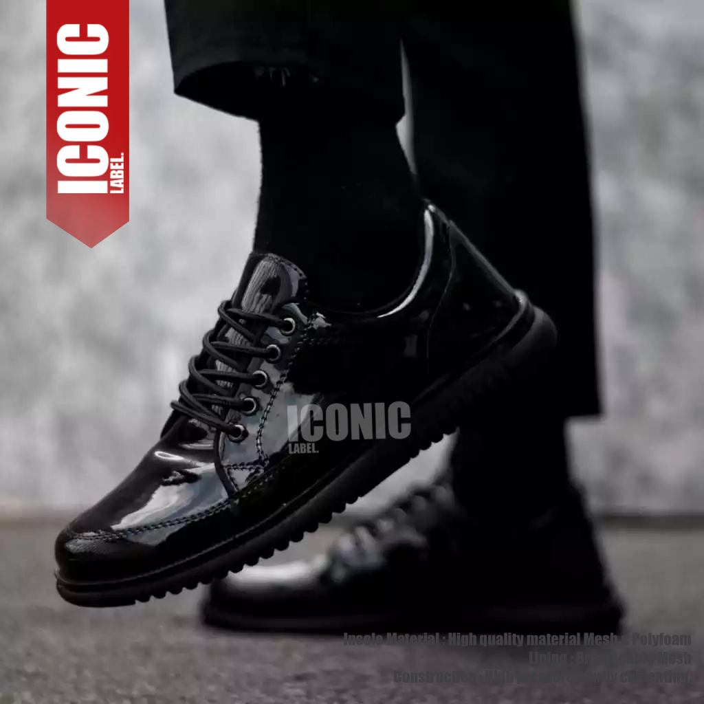 Jual Sepatu Formal Pantofel Kerja Hitam Mengkilap Pdh Pria | Shopee ...