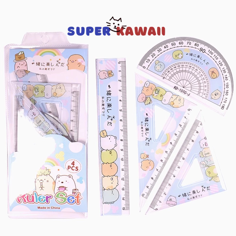 Jual SK 368 - Set penggaris busur segitia derajat/ set penggaris ...