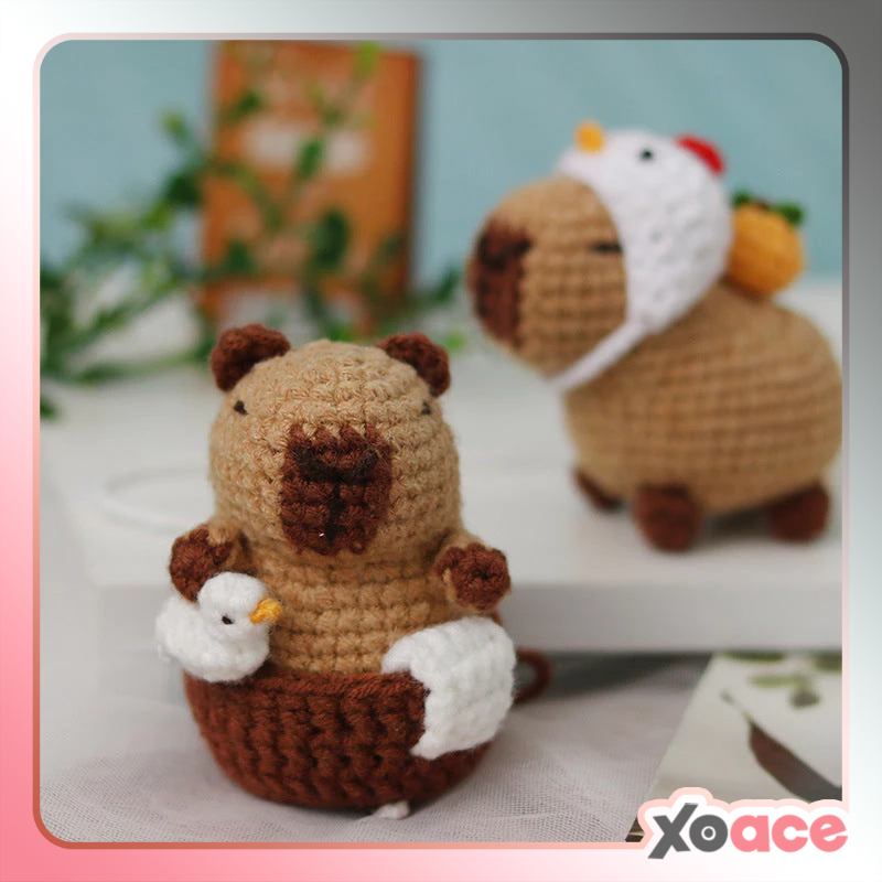 Jual DIY Kit Crochet Amigurumi Rajut Boneka Capybara Kerajinan Tangan ...