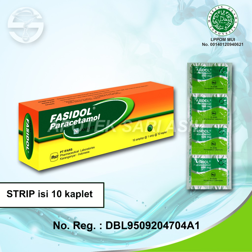 Jual FASIDOL | PARACETAMOL | Strip isi 10 Tablet | Ifars | Shopee Indonesia